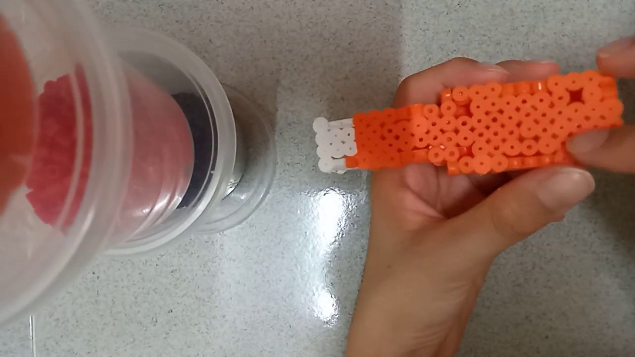 How to make a 3D minecraft fox with perler bead (part 2 - body and tail ...