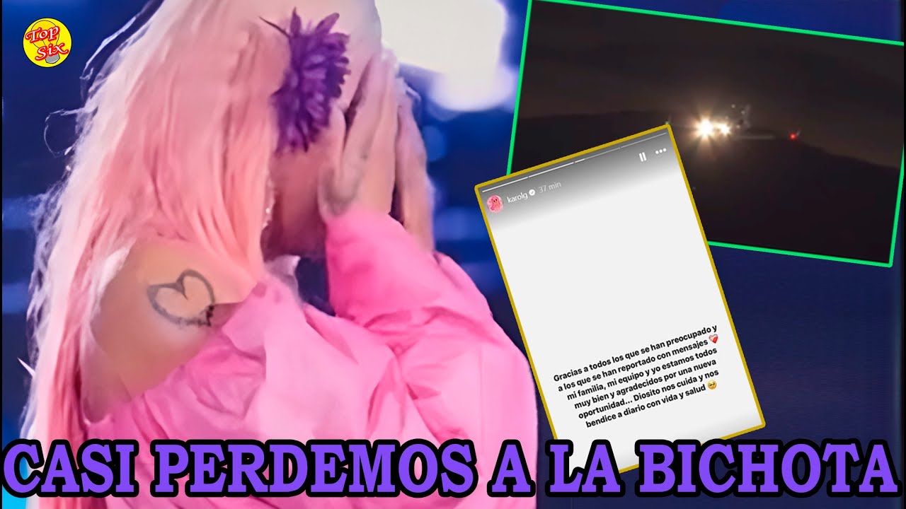 Karol G vive Momento de Terror Absoluto con su Avión - YouTube