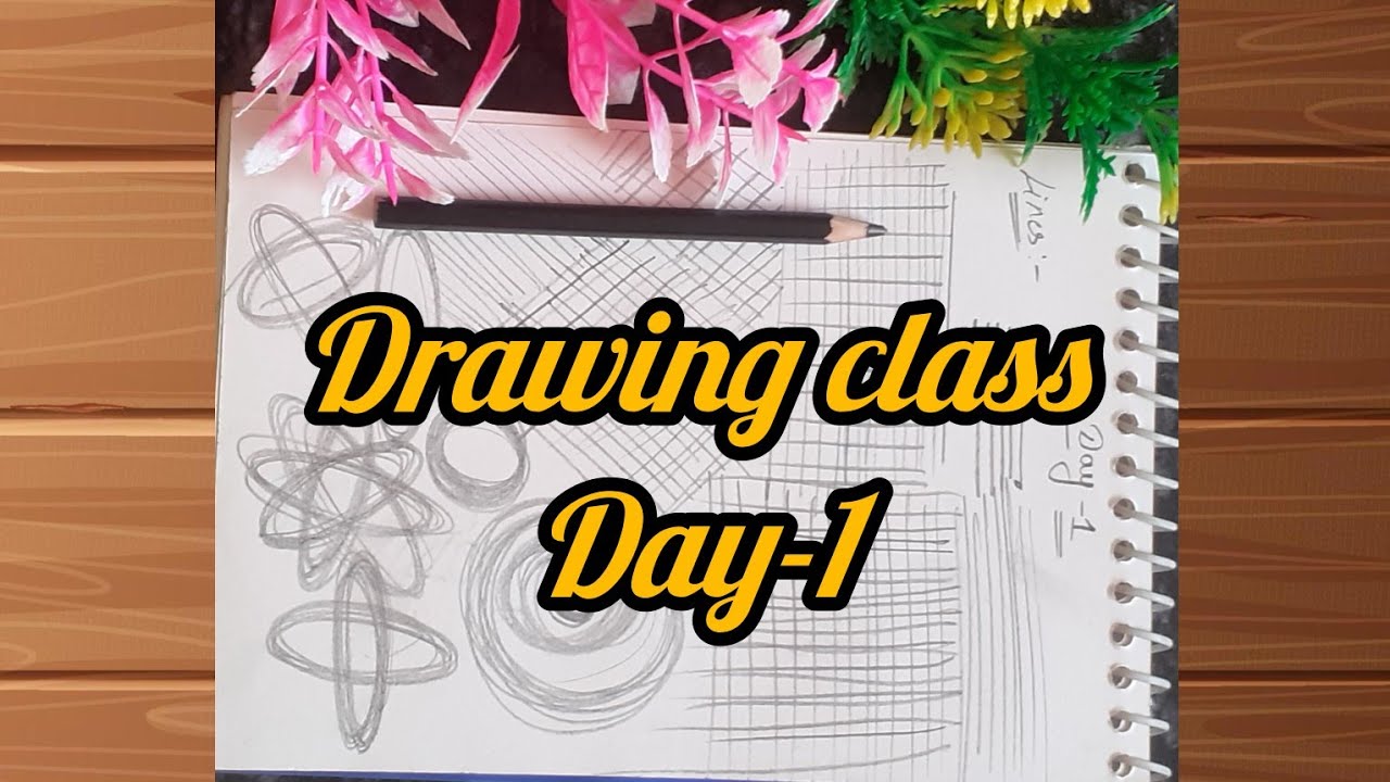 Drawing class-Day 1/drawing for beginners/#sakshiartgallery9 ...