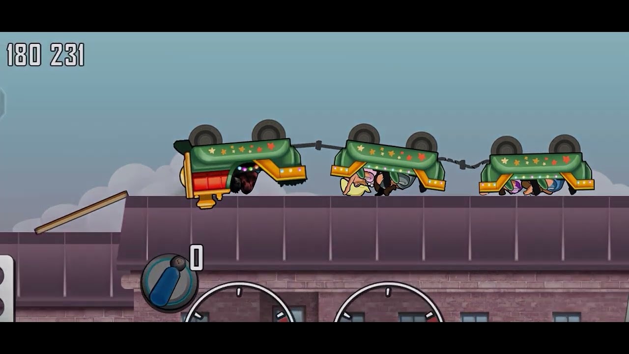 hill climb racing train 🚆 youtube short video - YouTube