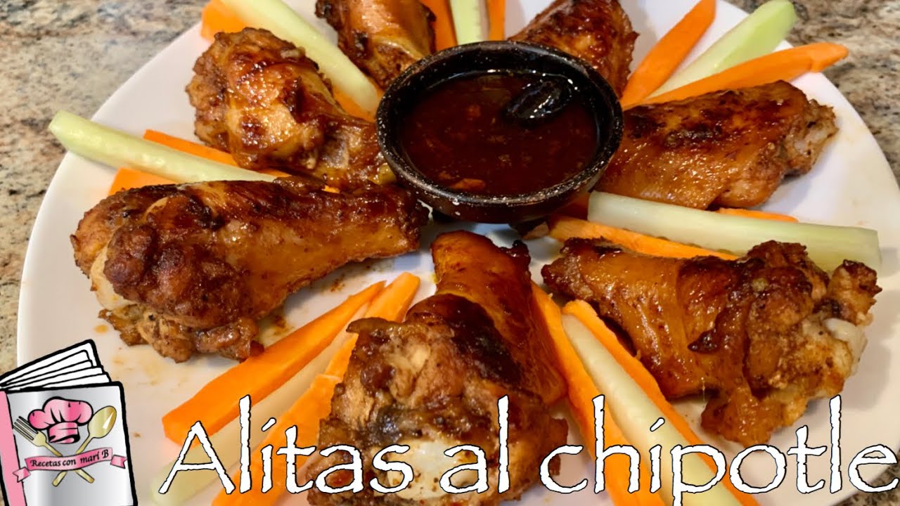 COMO HACER ALITAS DE POLLO AL CHIPOTLE (Chipotle chicken wings) - YouTube