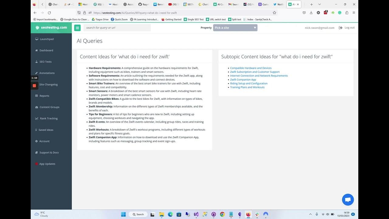 Using ChatGPT and Google Search Console to get content suggestions and sub-topic ideas - YouTube
