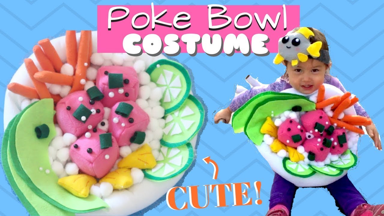 CUTE DIY BABY COSTUME || Poke Bowl Tutorial - YouTube