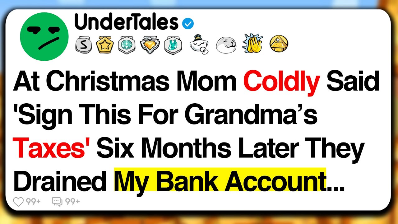 At Christmas, Mom Coldly Said, 'Sign This For Grandma’s Taxes', Six ...