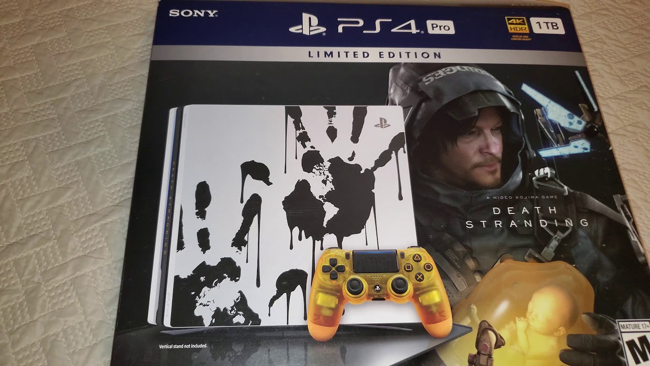 PS4 Pro "DEATH STRANDING" Console Unboxing - PlayStation 4 Limited ...