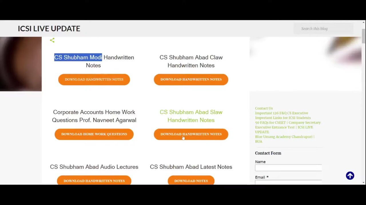 CS June 25 Exam ICSI Free Notes CS Executive CS Professional Free ...