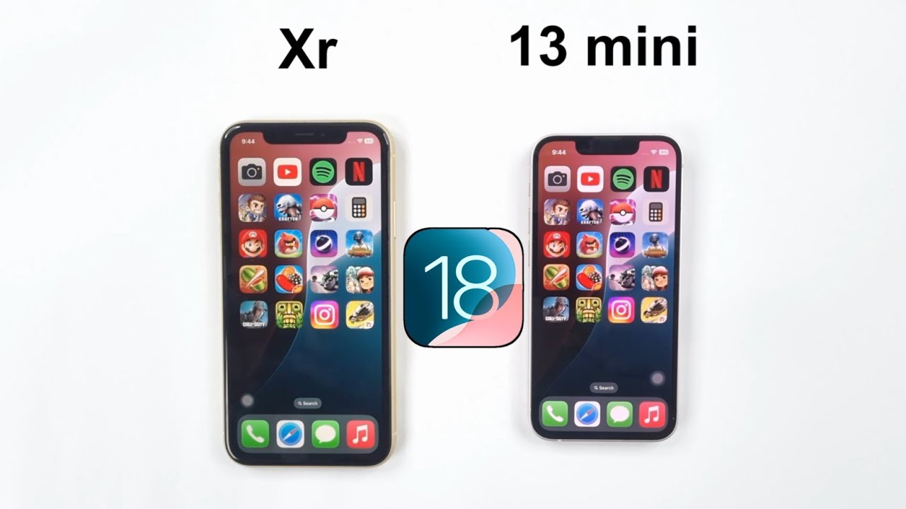 iOS 18 Speed Test - iPhone XR vs iPhone 13 mini - YouTube