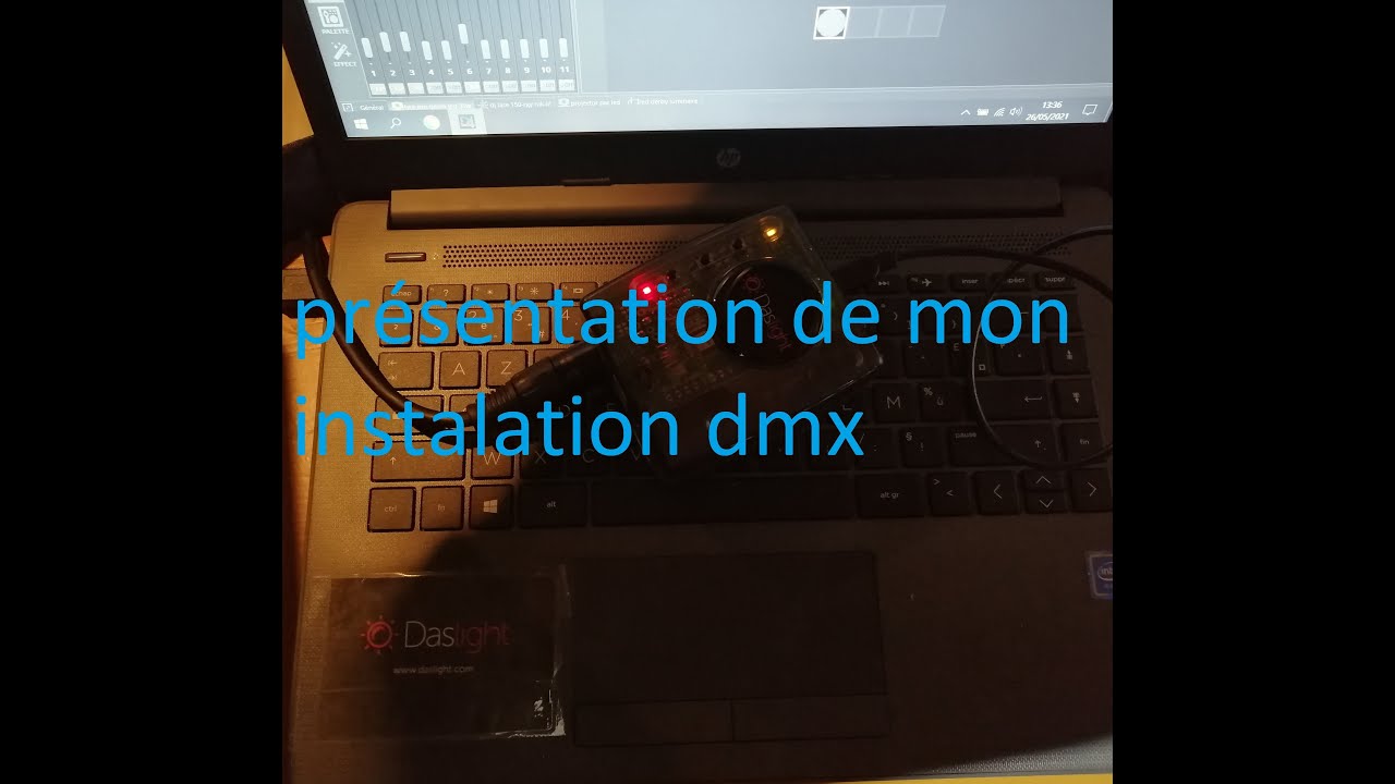 présentation de mon interface DMX Daslight - YouTube