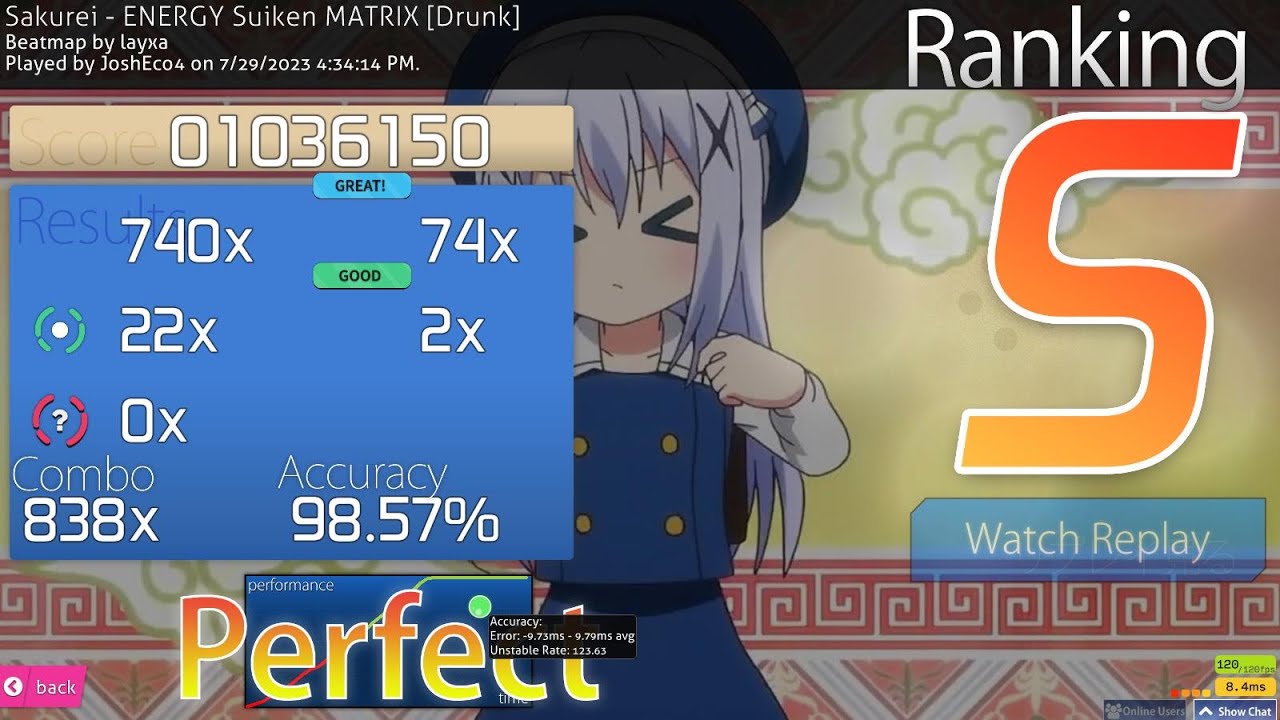 [7.19 → 7.09 ⭐] Sakurei - ENERGY Suiken MATRIX [Drunk] FC #3 98.57% S | osu!taiko - YouTube