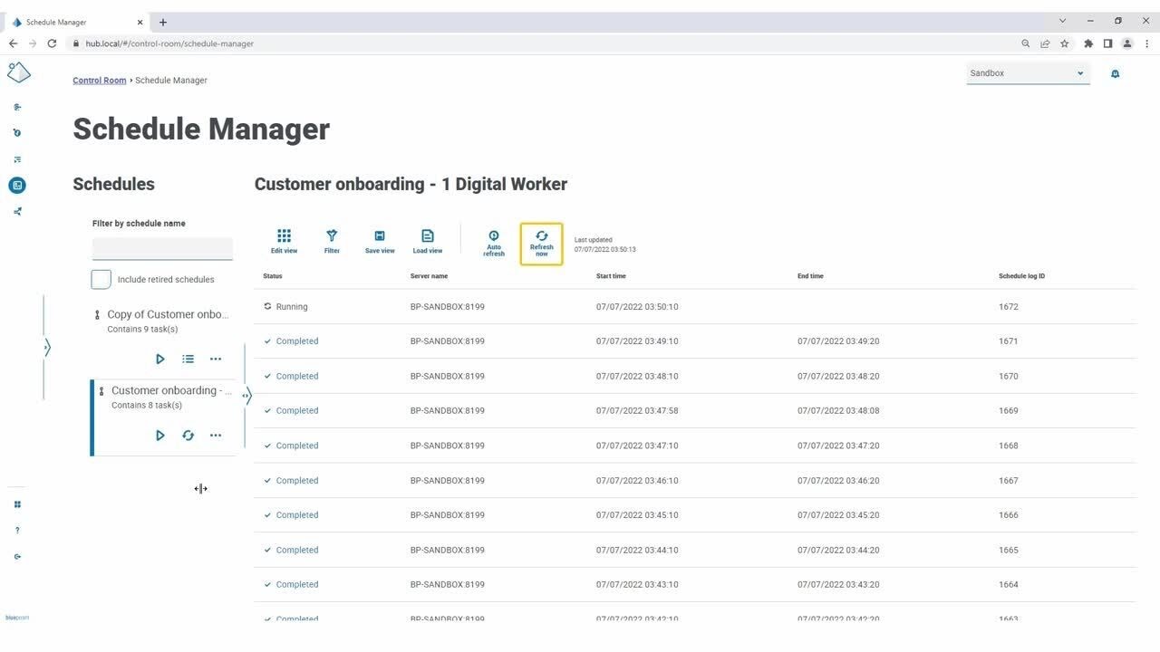 How to manually Start and Stop a Schedule in the Browser-based SS&C ...