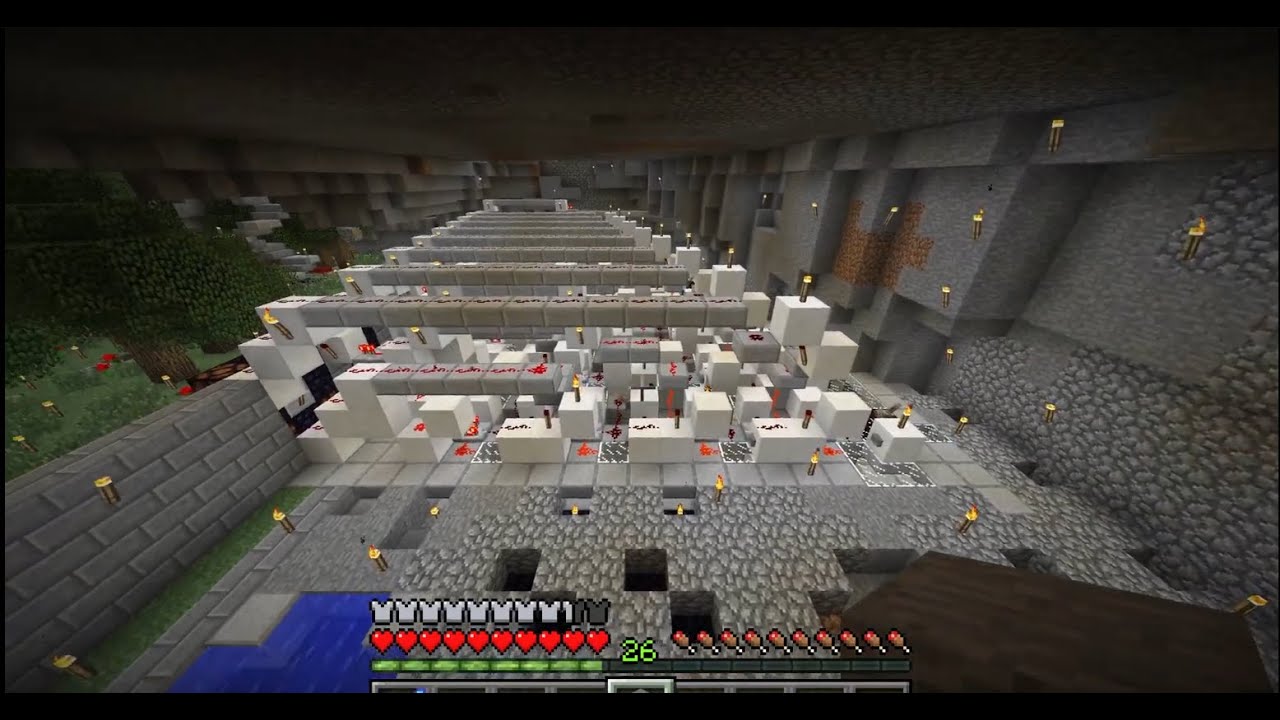 pistonless 32 flip flop redstone timer survival 1.5 - YouTube