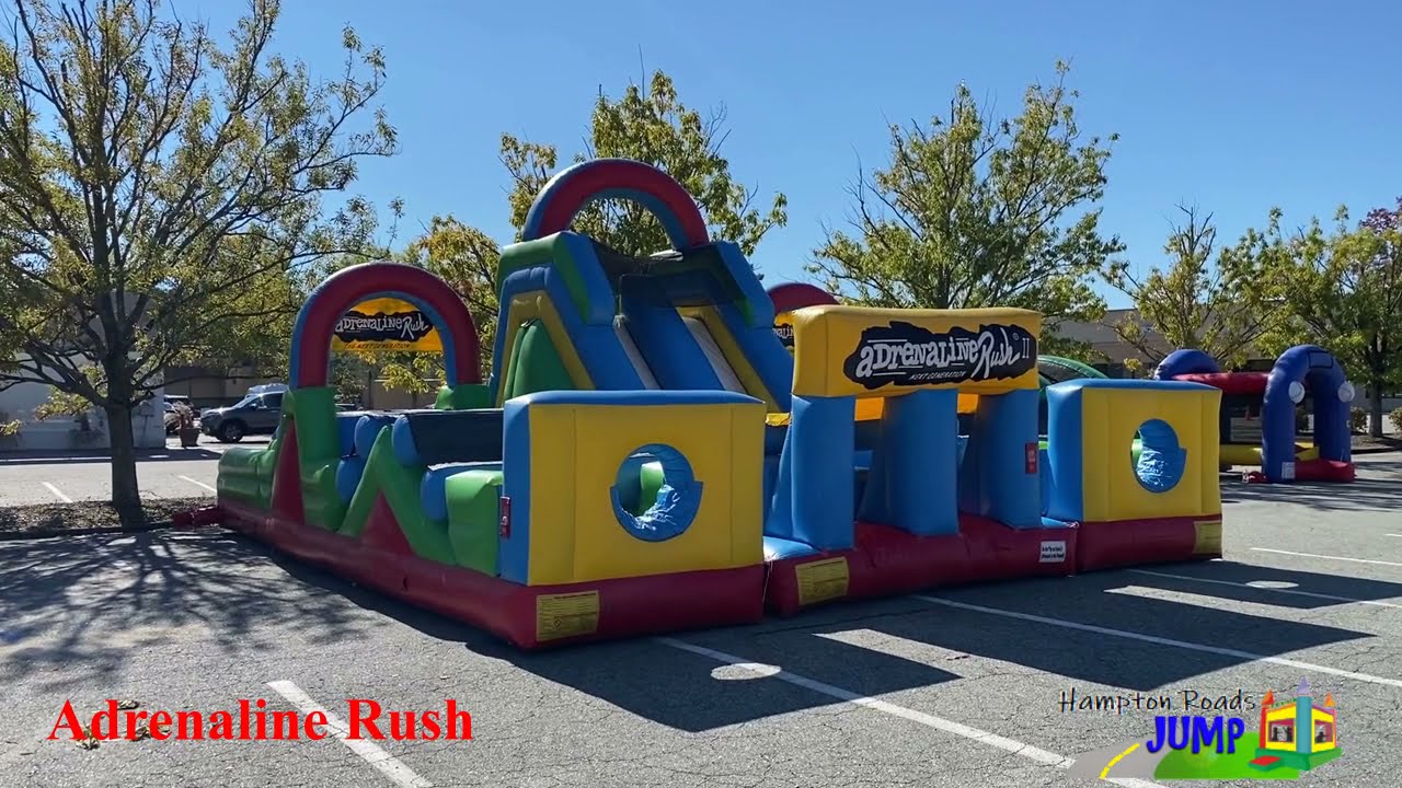 The Adrenaline Rush Obstacle Course by Hampton Roads Jump - YouTube