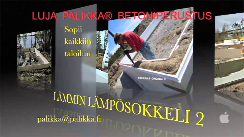 Eps valuharkko sokkeli PALIKKA ® ORIGINAL muottielementeillä - YouTube