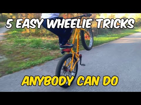 5 EASY WHEELIE TRICKS ANYBODY CAN DO - YouTube