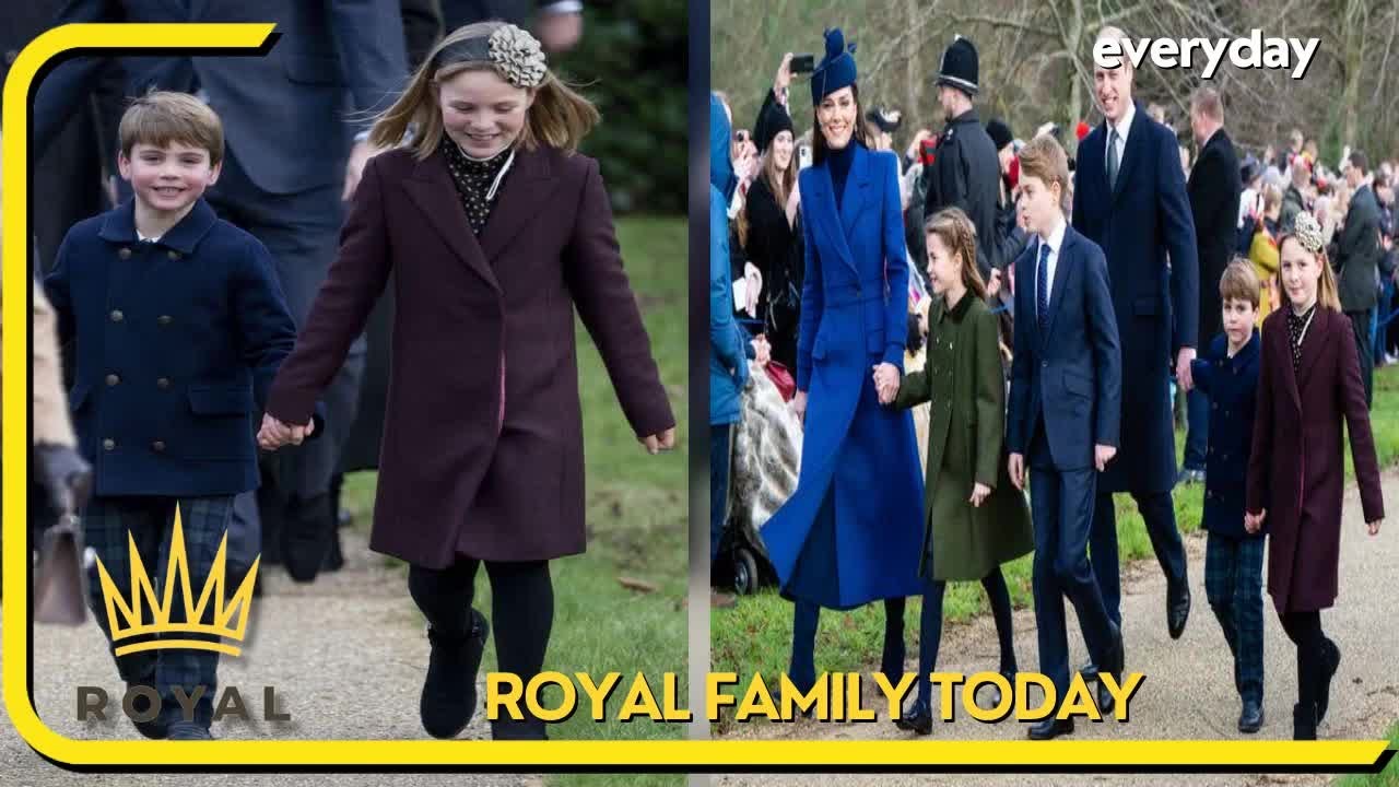 Prince Louis sweetly holds hands with surprise royal on Christmas Day ...