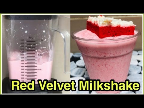 How To Make Red Velvet Milkshake easy and delicious - YouTube
