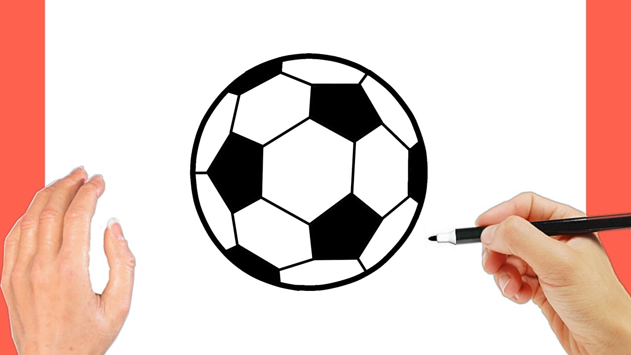 HOW TO DRAW A SOCCER BALL // CARA MENGGAMBAR BOLA SEPAK BOLA - YouTube