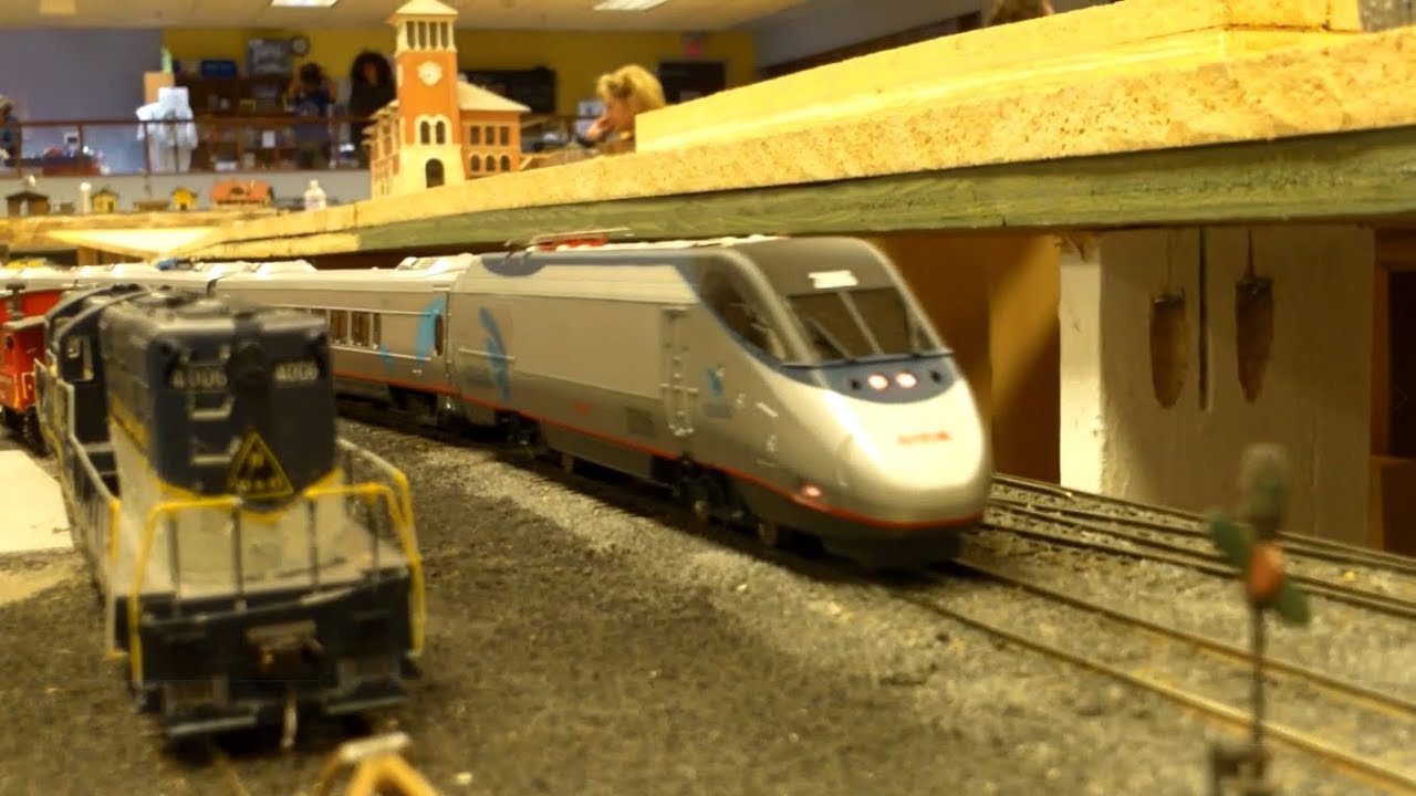 The Union Model Railroad Club Inc HO Scale Show Operation Part 5 Amtrak ...