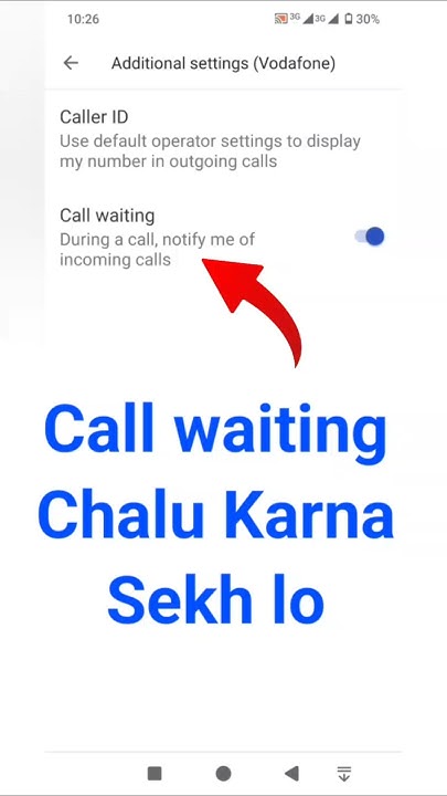 Call waiting activate kaise kare I how to activate call waiting in mobile #activate #waiting ...