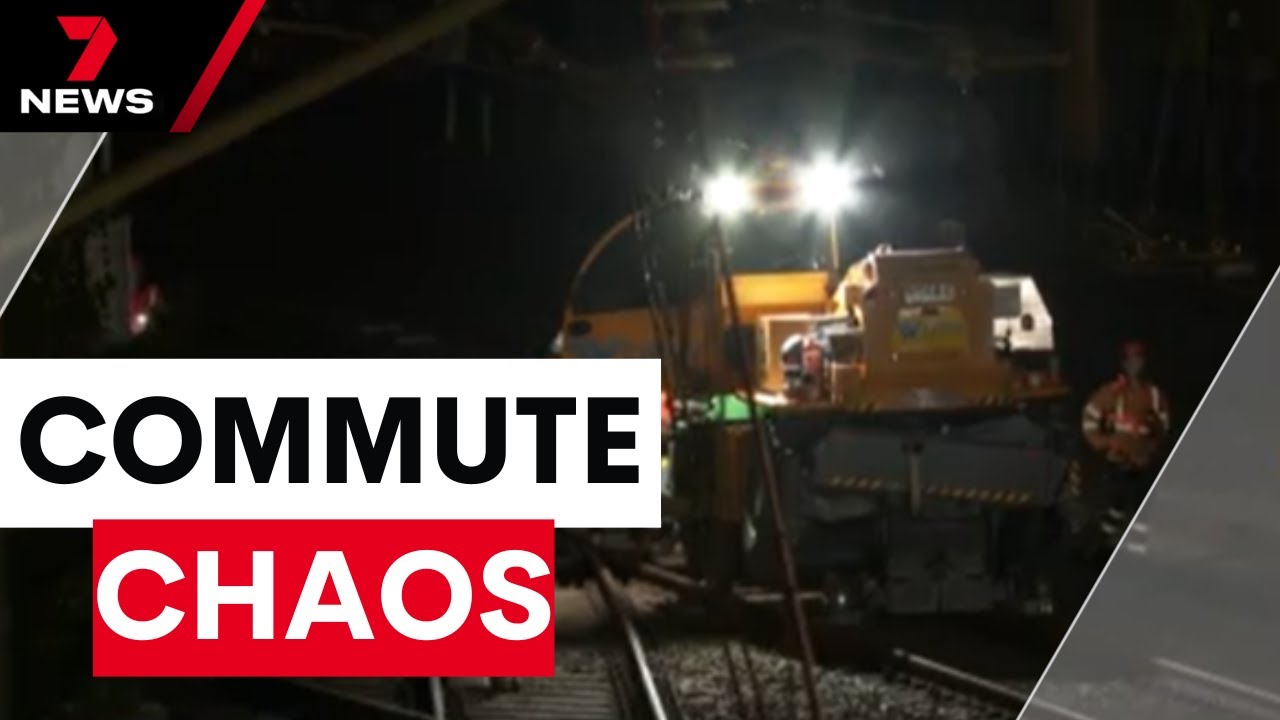 Sydney train commute chaos | 7NEWS - YouTube