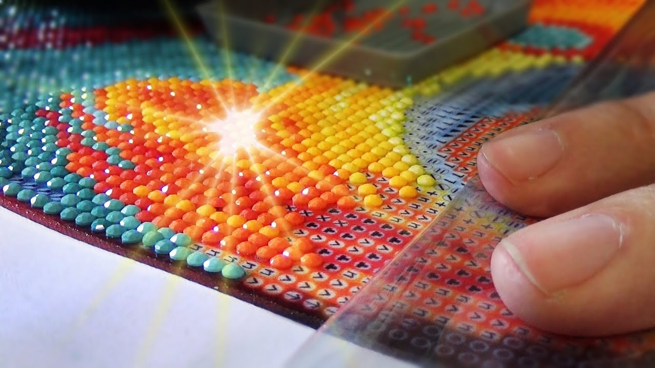 COMPLETING MY DIY DIAMOND PAINTING - YouTube