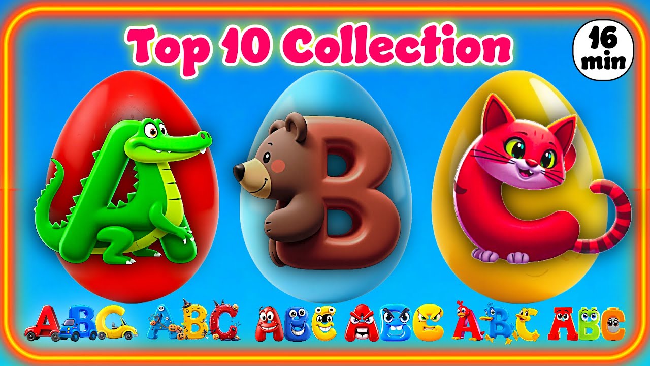 ABC song - learn the uppercase and lowercase letters of the alphabet ...