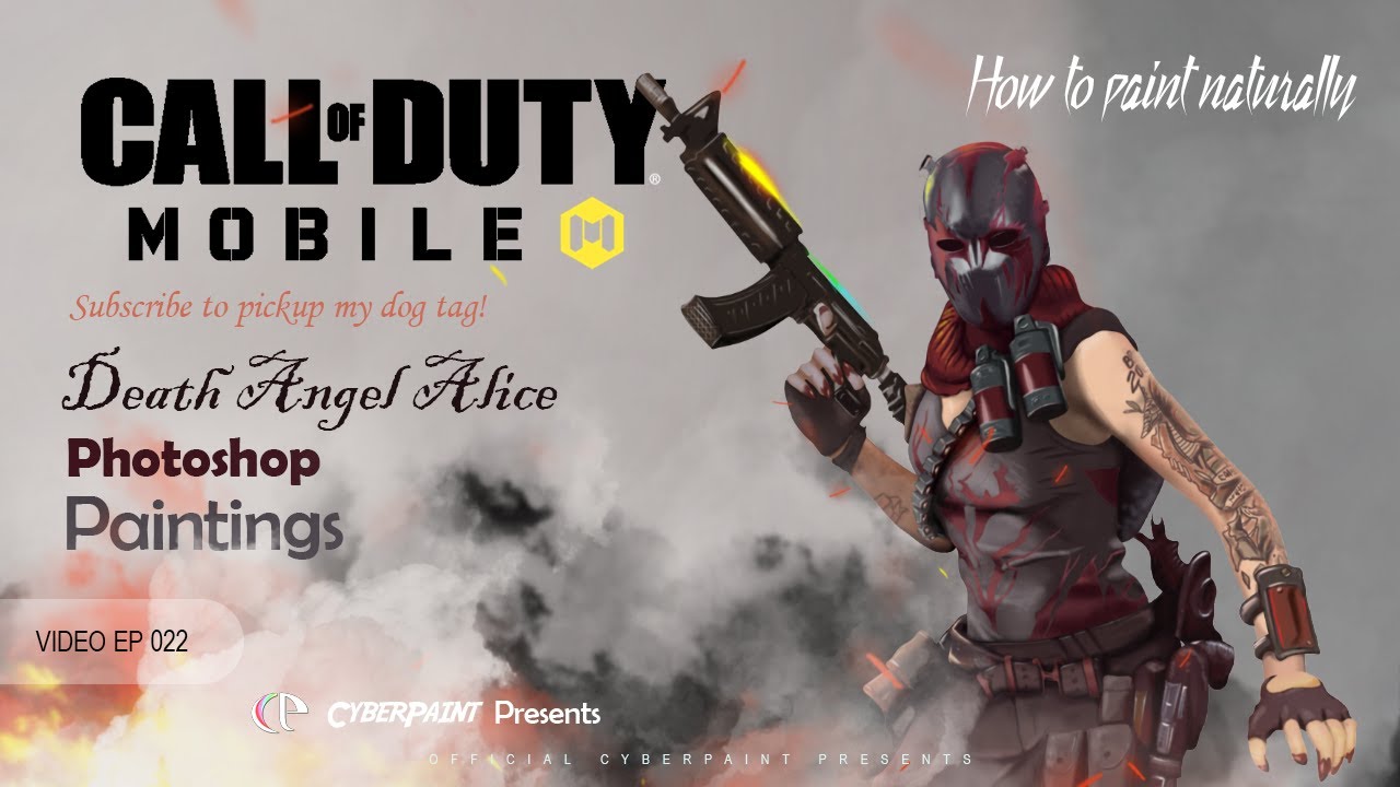 Painting Death Angel Alice | Call of Duty Mobile - Photoshop Paintings ...