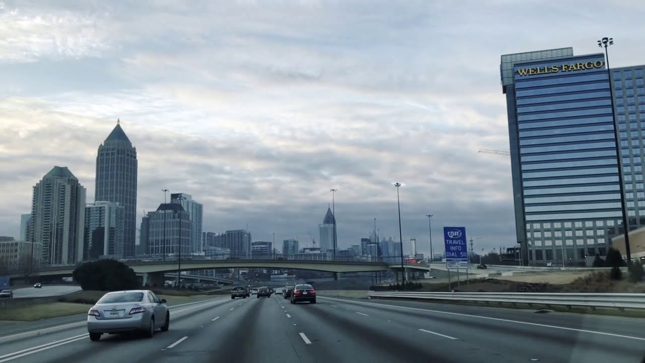 Driving Through Atlanta, GA - I-75 - YouTube