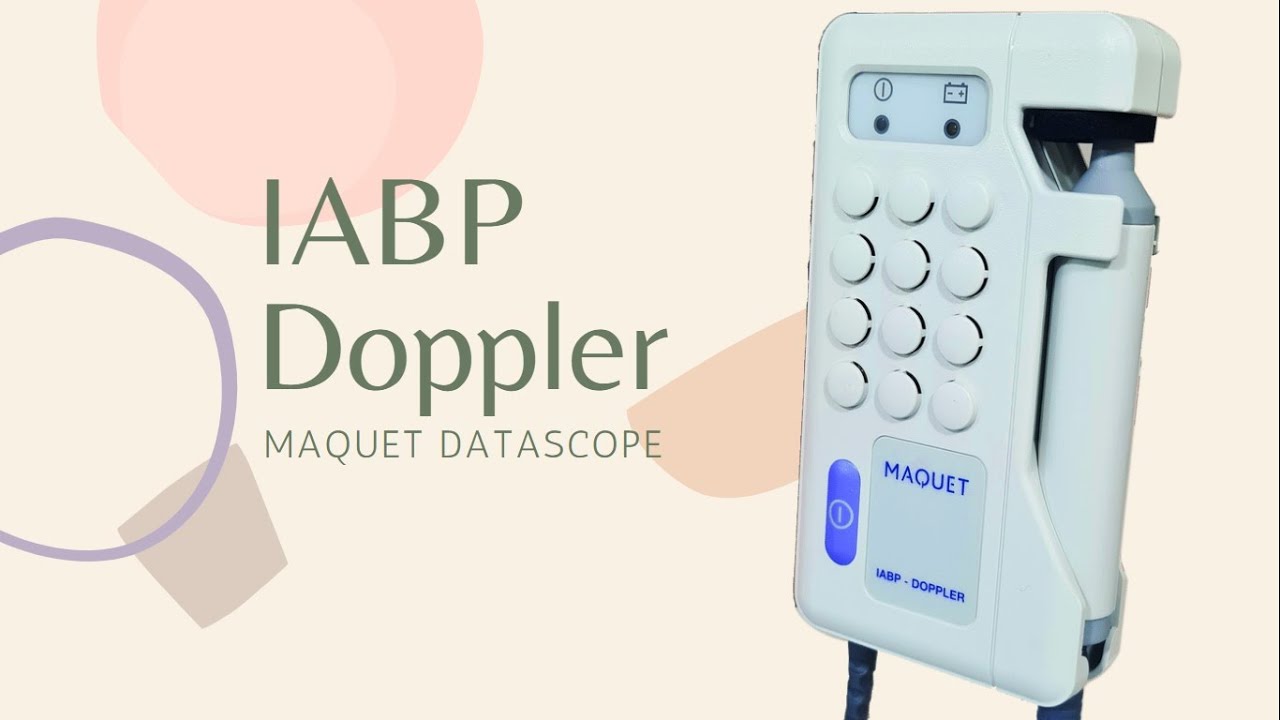 IABP Doppler Maquet Datascope | How to use | Overview | Operation ...