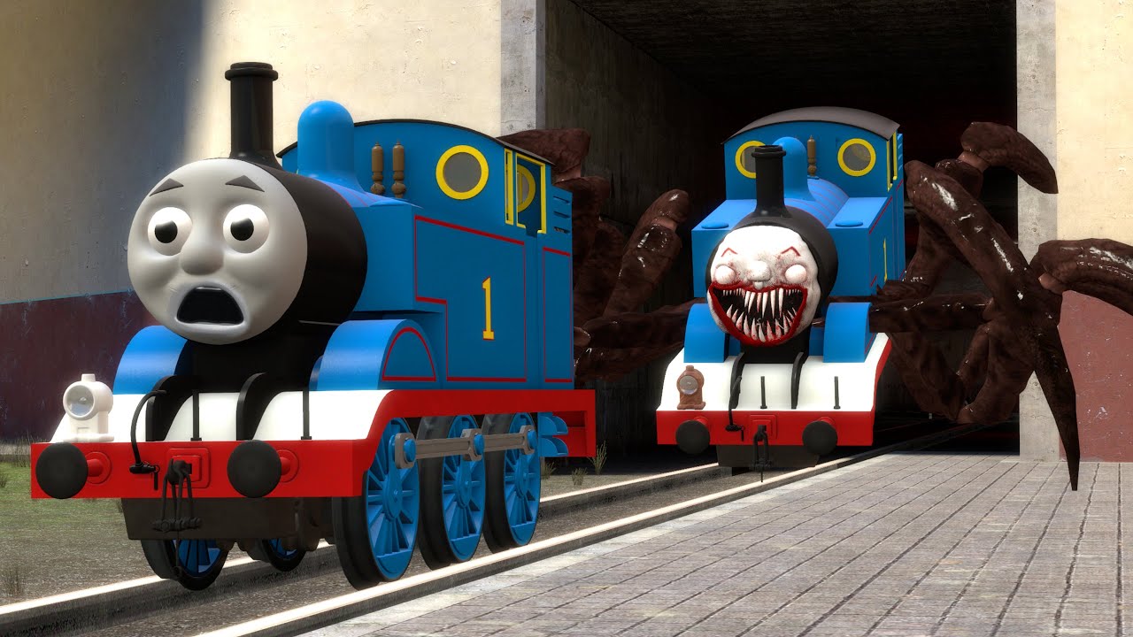 Building a Thomas Train Chased By Cursed Thomas turned into Choo Choo ...