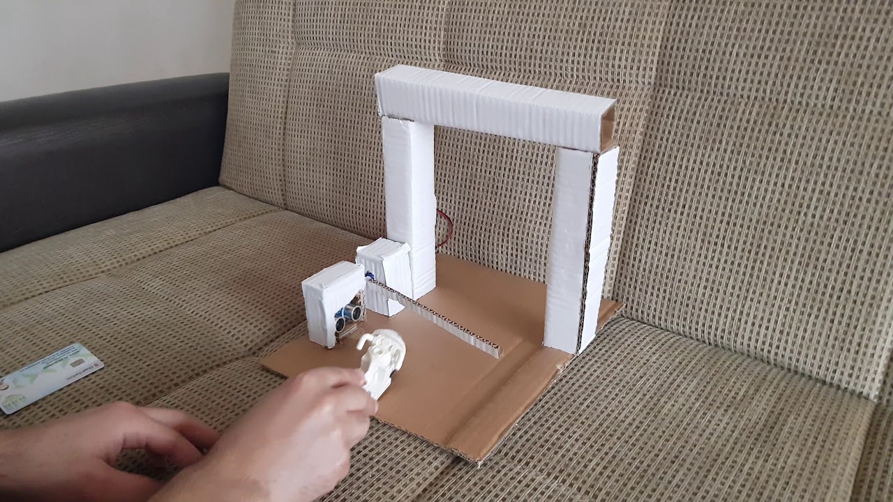 Automatic Barrier Gate using arduino uno - YouTube