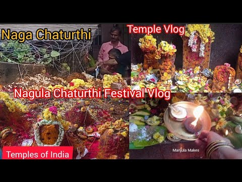 Naga Chaturthi / Nagula Chavithi Festival Vlog | Temple Vlog | Temples ...