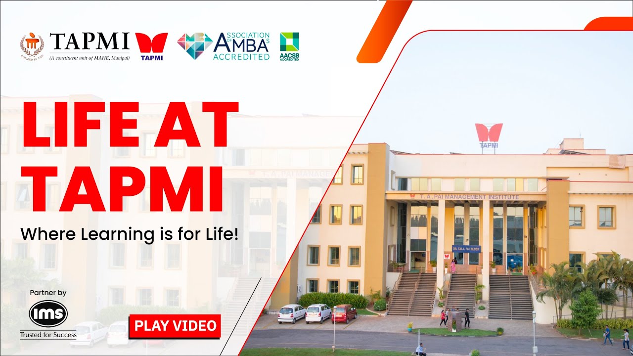 Life at TAPMI - Where Learning is for Life - YouTube