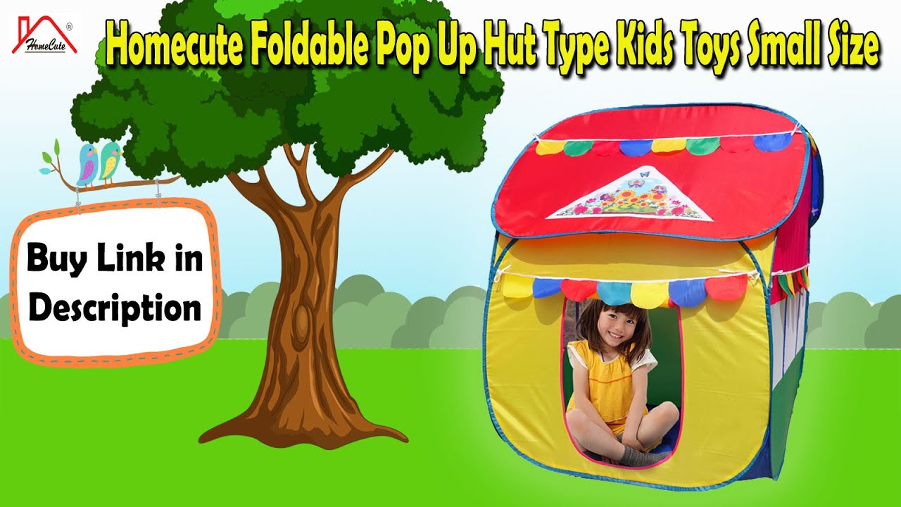 Introducing Homecute Foldable Pop Up Hut Type Kids Toys Small Size ...