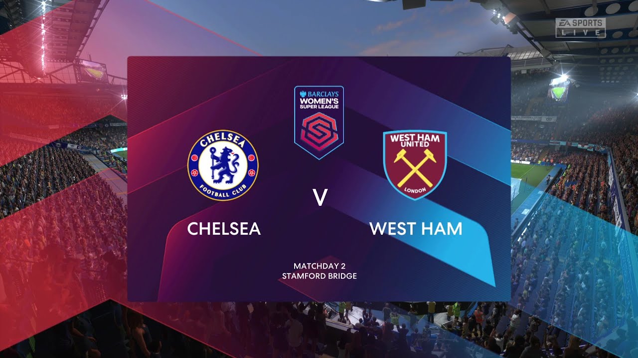 FIFA 23 Gameplay - Chelsea (W) vs. West Ham United (W) - YouTube