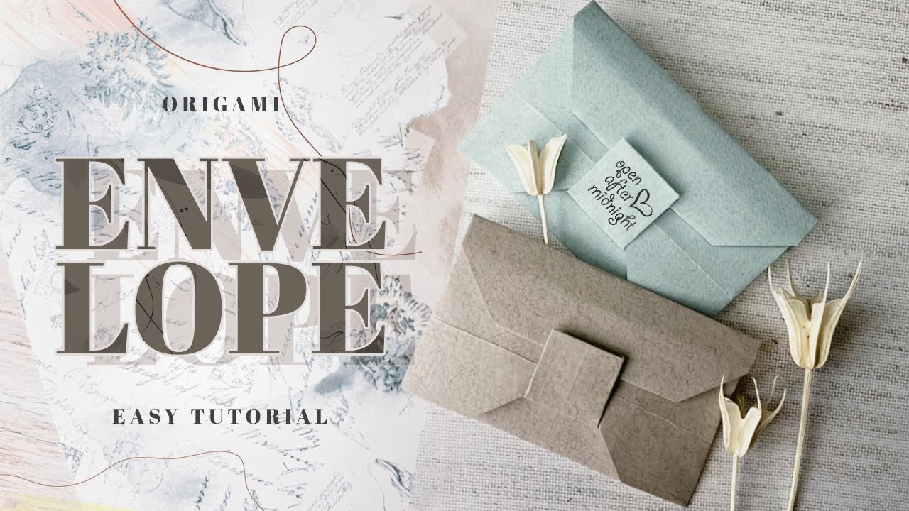 Origami Envelope with Square Lock | Original and Stylish Envelope Idea ...