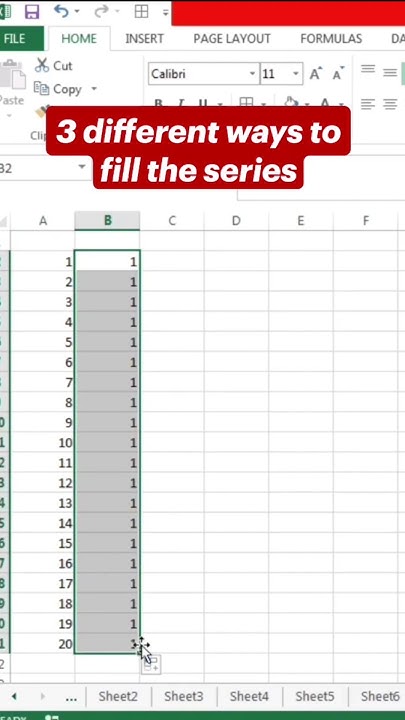 3 different ways to fill the series | Advance Excel Formula | MyExcelGeeks - YouTube