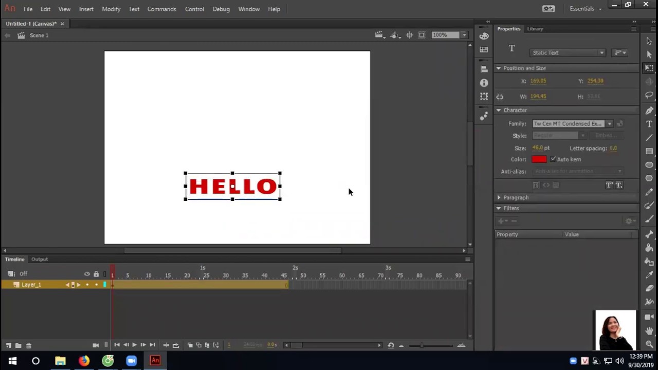 Chuyển động Shape Tween trong Animate 2019 - YouTube