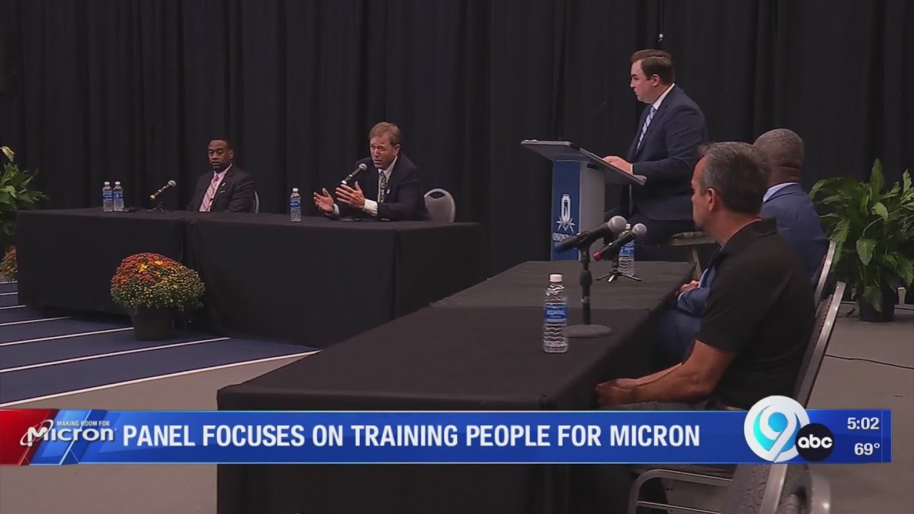 Panel focuses on training people for Micron - YouTube