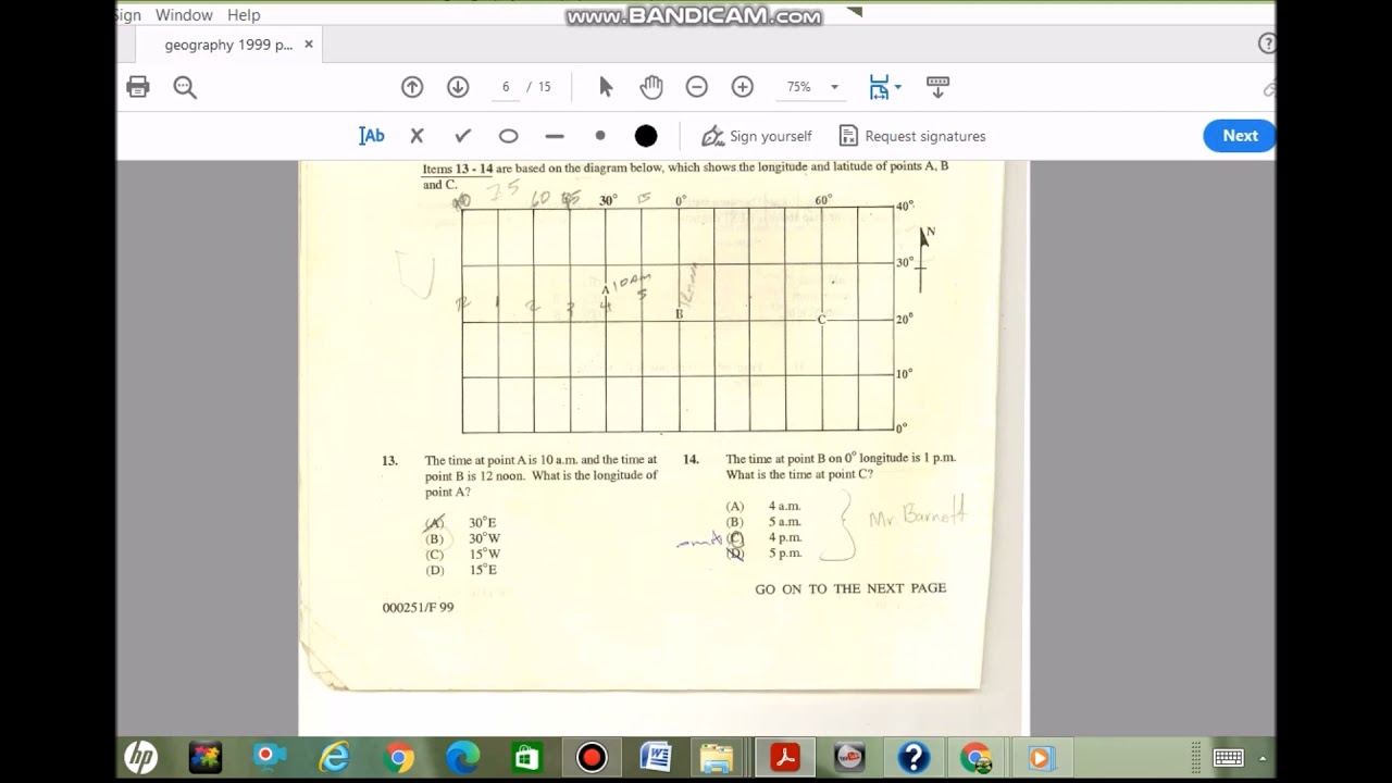 GEOGRAPHY PAST PAPER | PAPER 1 | MULTIPLE CHOICE 2005 | CSEC CXC ...