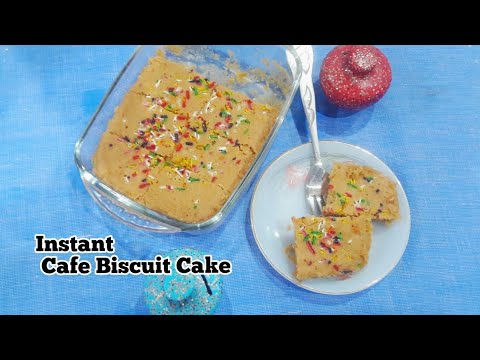 Cafe Biscuit Cake In Just 3 Ingredients without egg /Simple Biscuit ...