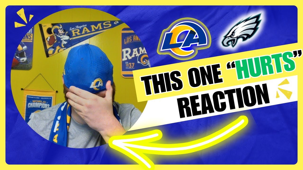 A Rams Fan REACTION to Playoff Game vs Eagles! 🏈🔥 - YouTube