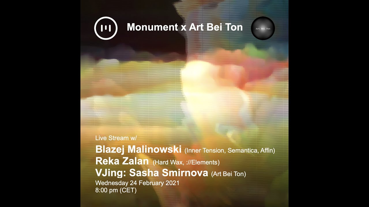 MNMT Live Stream - Monument x Art Bei Ton w / Reka Zalan - YouTube