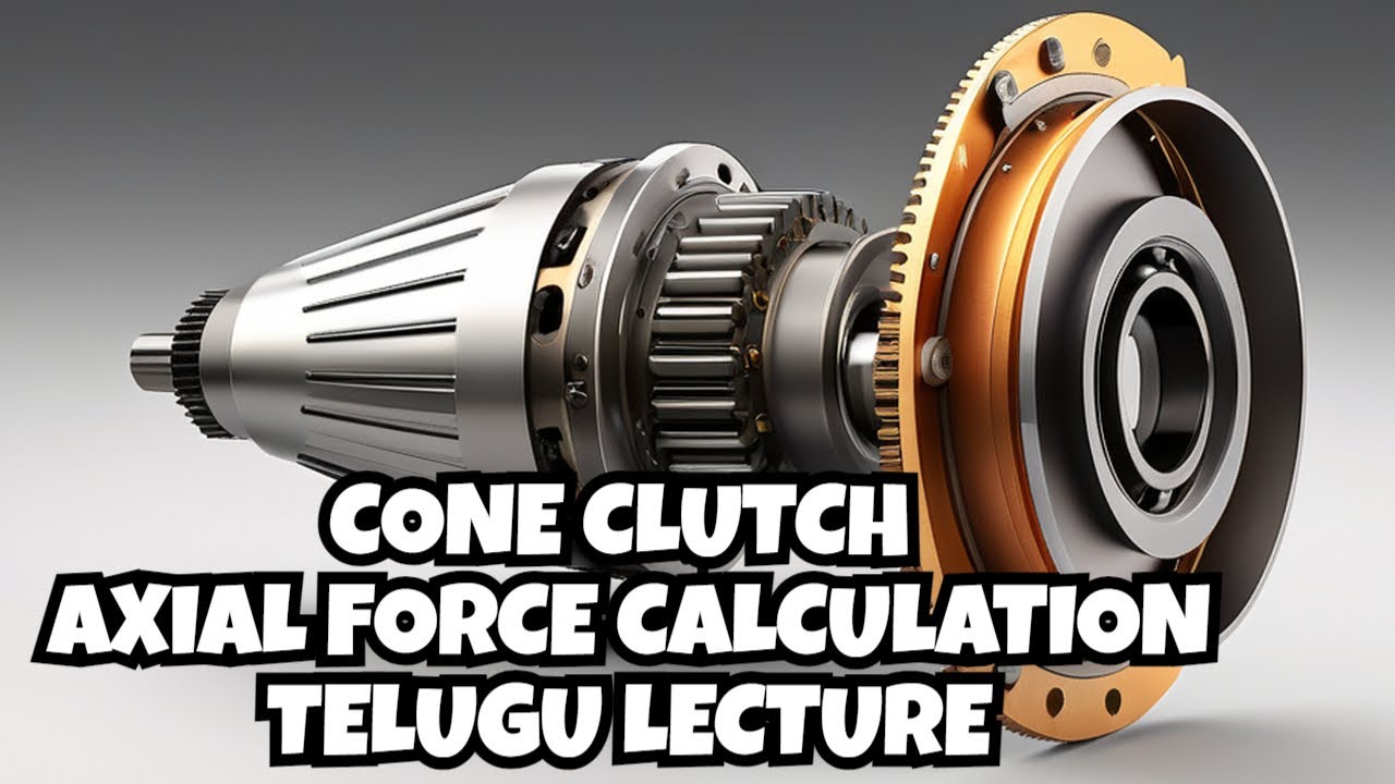 Cone Clutch Axial Force Calculation | Important Questions | Dynamics of ...