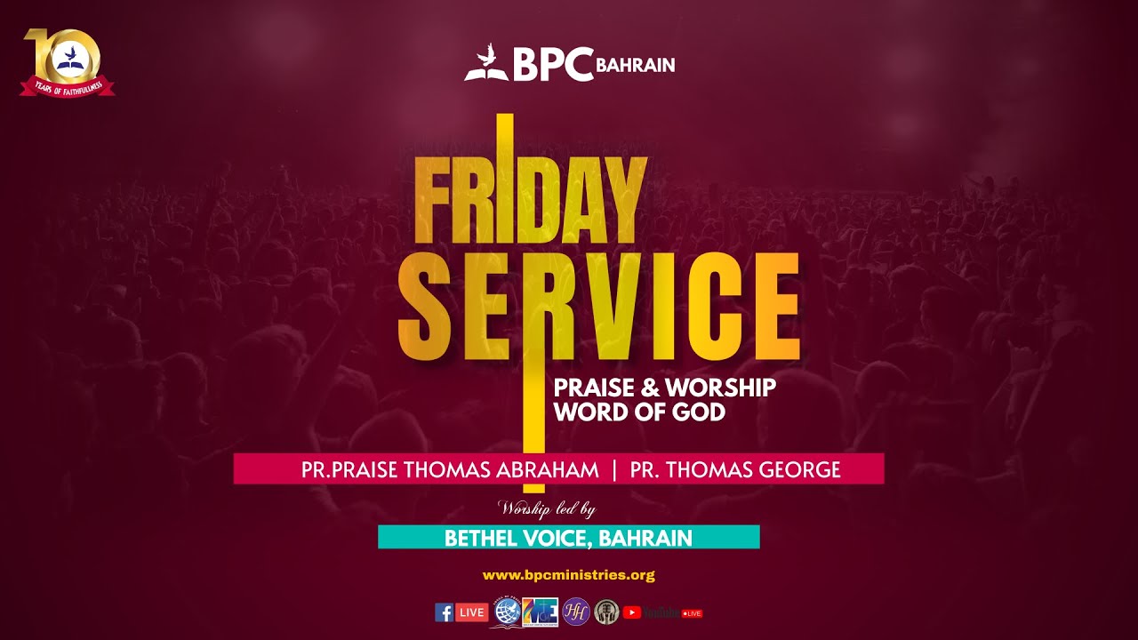 BPC BAHRAIN | Praise & Worship I Friday Service || 02/02/2024 - YouTube