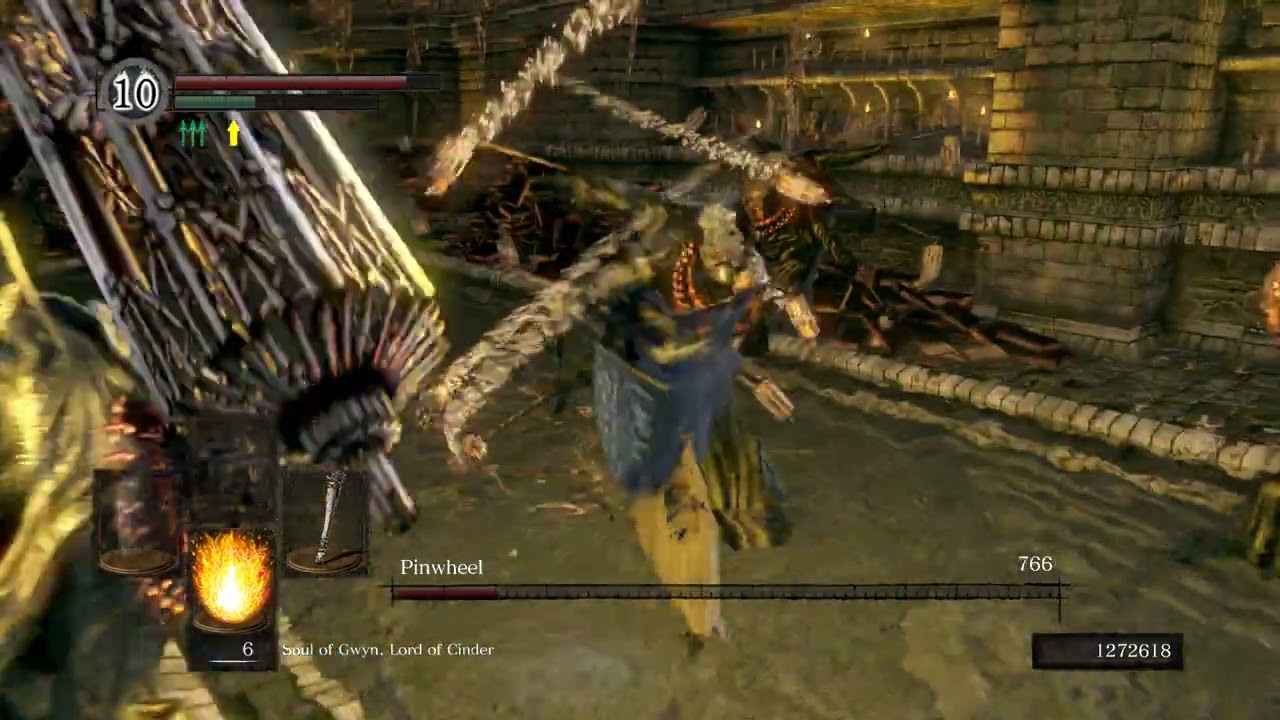 Dark Souls SL 1 NG+6 (No RTSR/DWGR) VS Pinwheel [BOSS 11] - YouTube