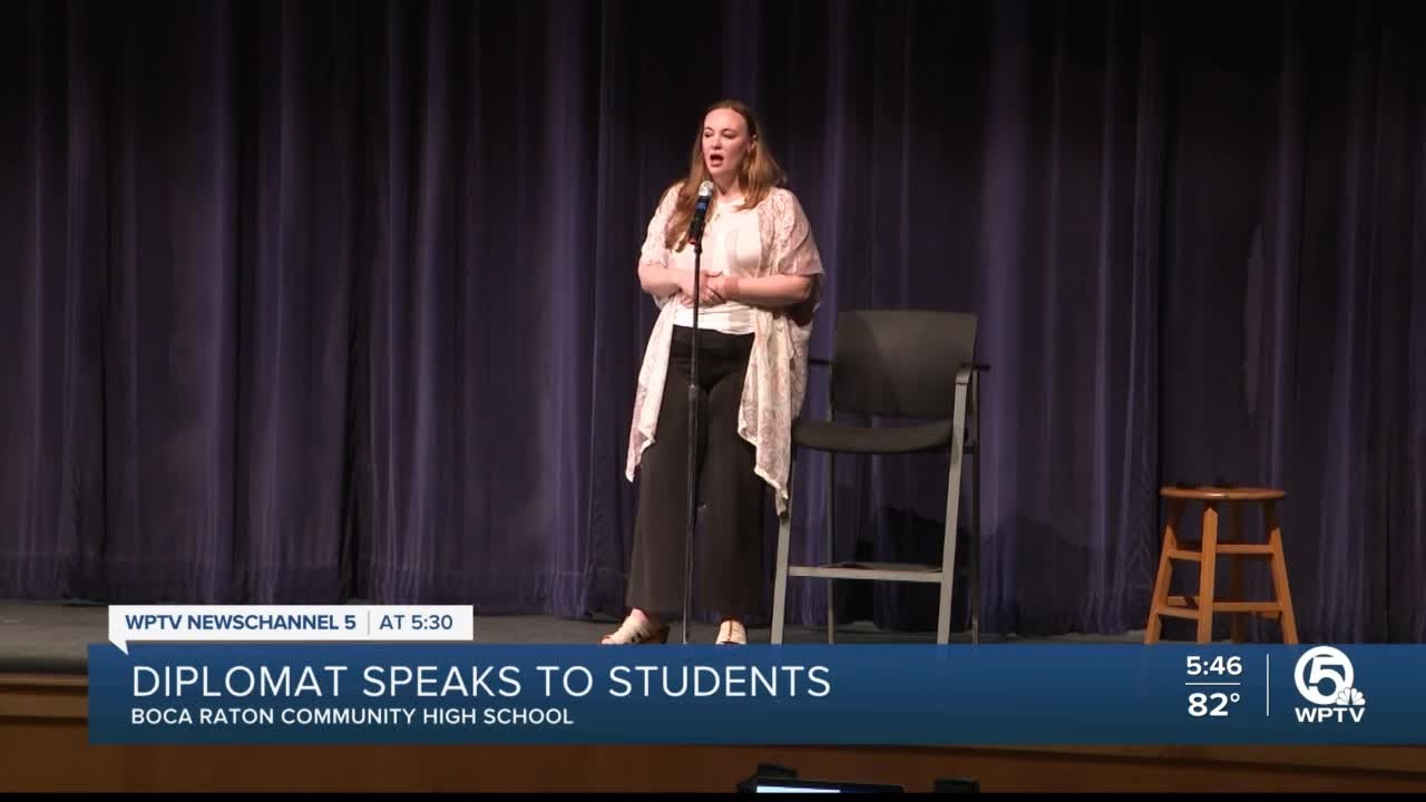 U.S. diplomat inspires students at Boca Raton Community High School ...