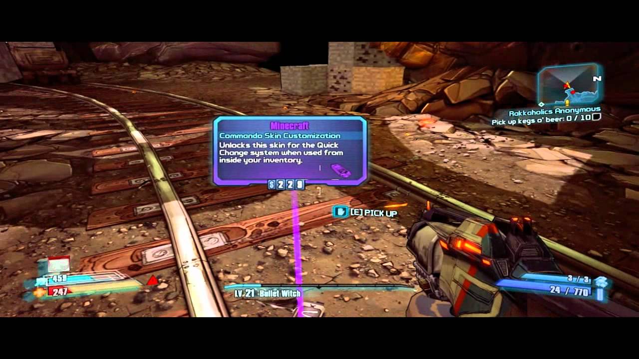 Minecraft in Borderlands 2! - YouTube