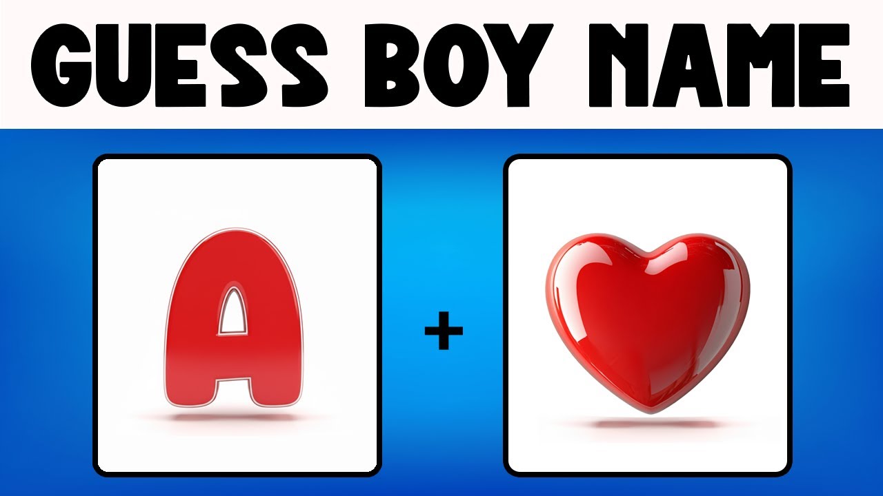 Guess the Boy Name by Emoji 🤔👦 | Emoji Name Puzzle | Fun Brain Teaser Quiz - YouTube