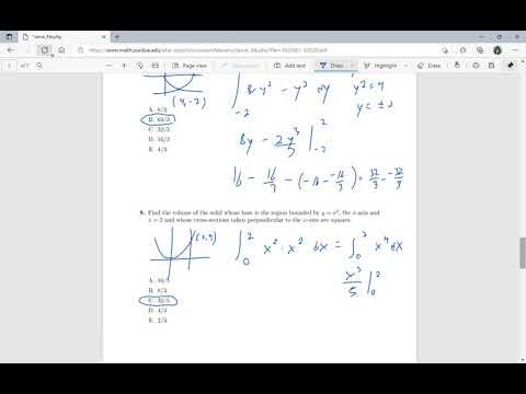 Purdue Math 162 Spring 2020 Exam 1 Calculus - YouTube